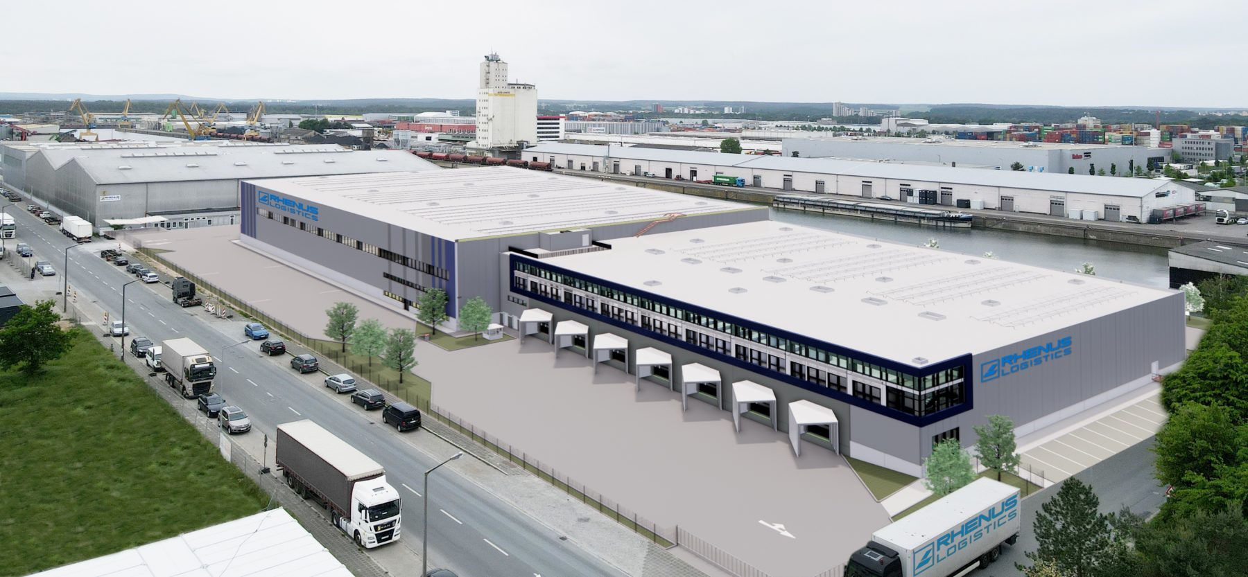 bayernhafen Nürnberg - Rhenus baut neue Logistikanlage